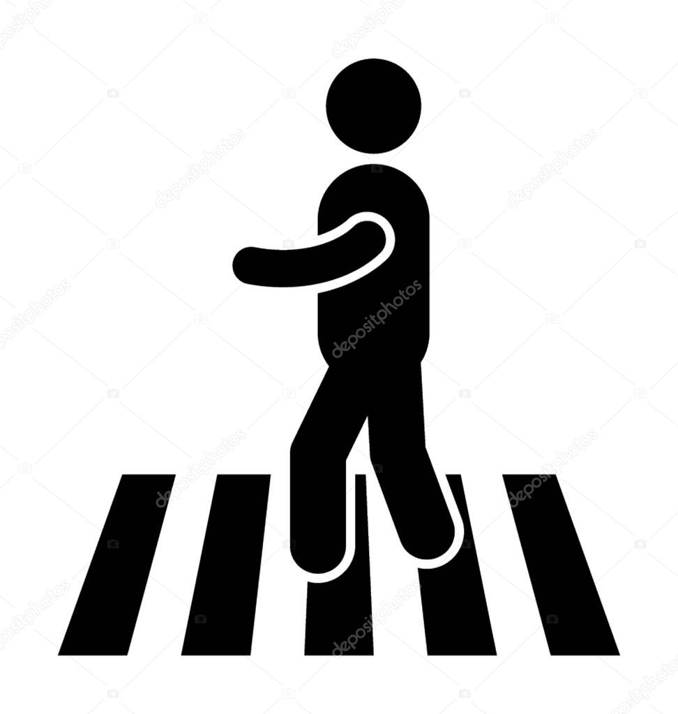 Una persona que camina en una l nea modelada camino que representa el ...