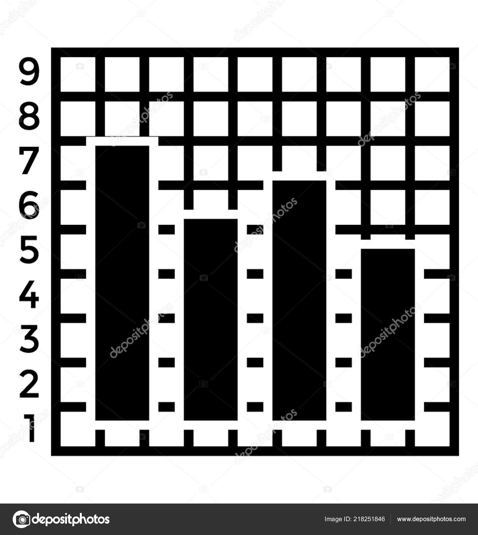 Graphical Representation Vertical Bar Chart Sometimes Called Line Graph ...
