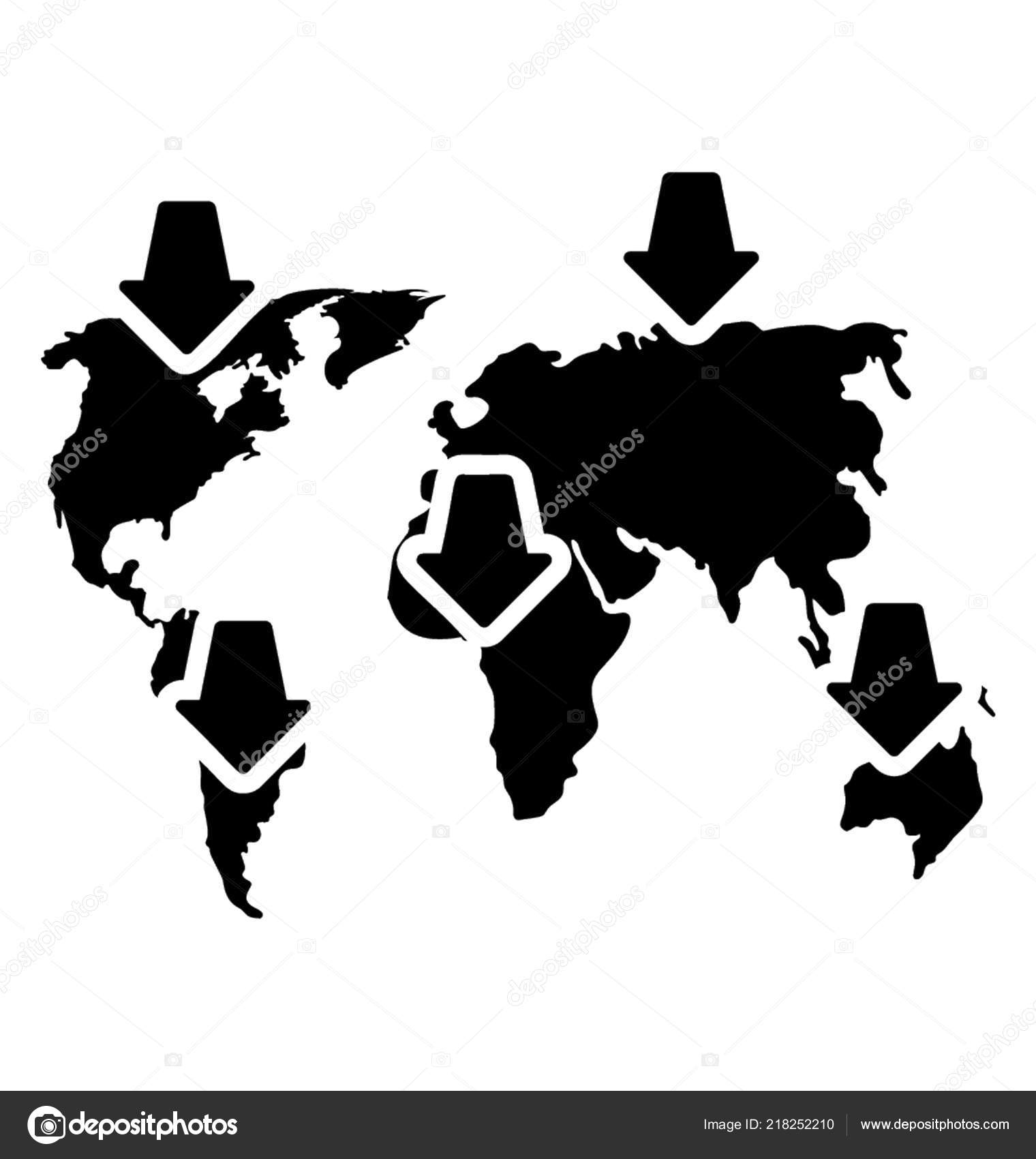 Mapping Chart Geographic Analysis Depicting Cartogram Stock Vector ...