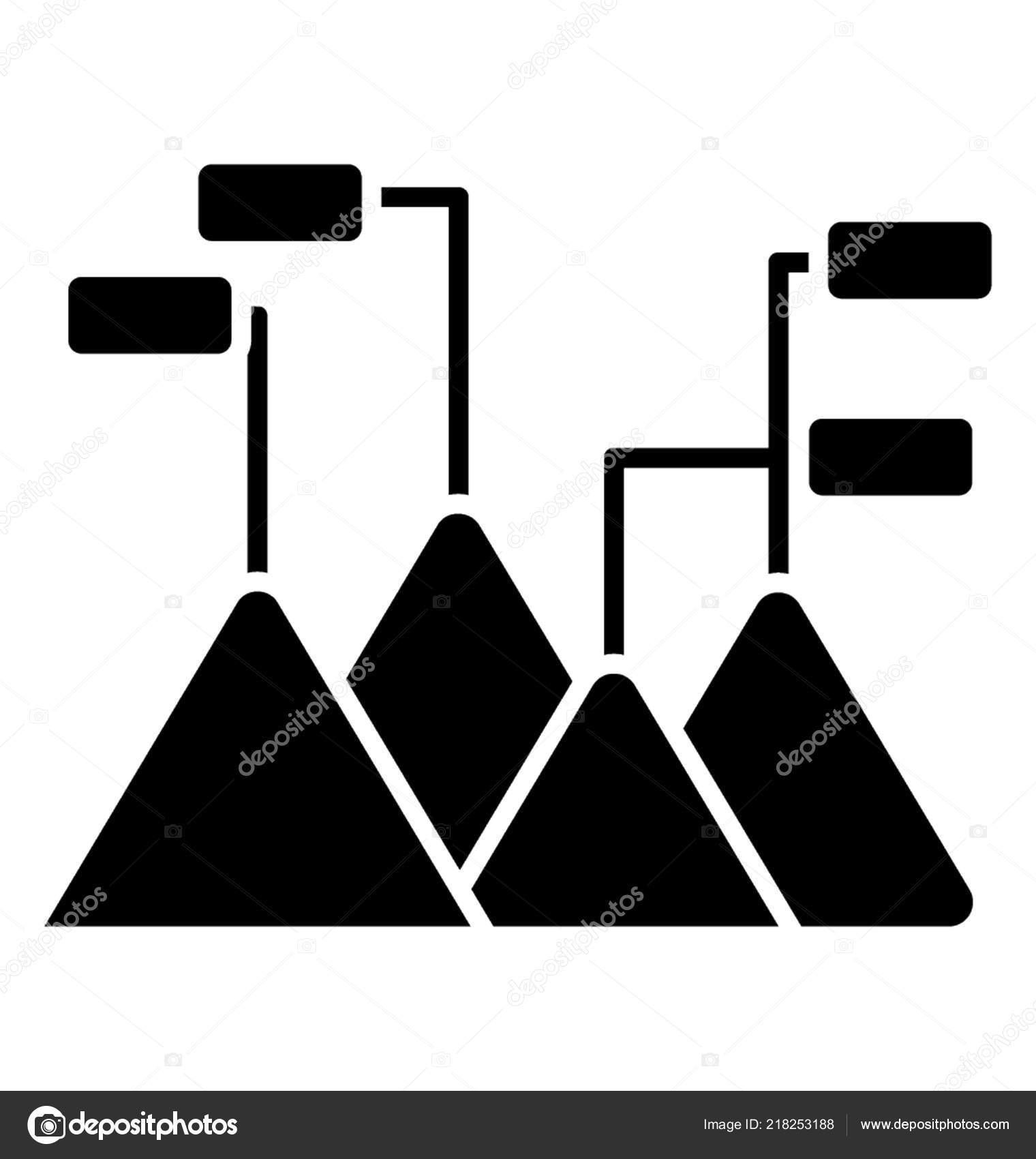 Triângulo Forma Gráfico Como Uma Pirâmide Retratando Gráfico Pirâmide Vetor De ©prosymbols 218253188