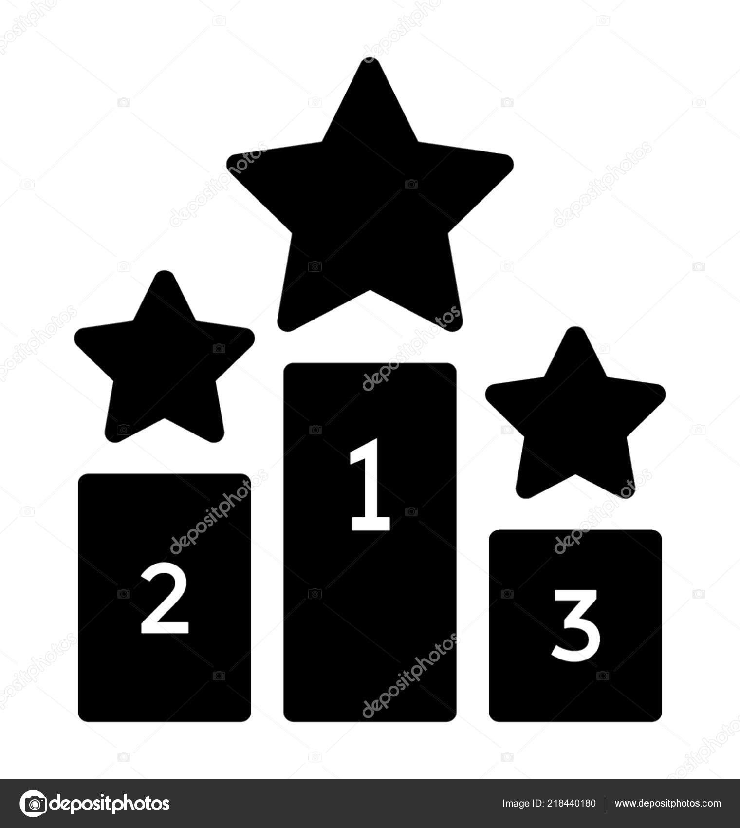 Winners Podium Presenting Game Winner Positions Stock Vector Image by ...