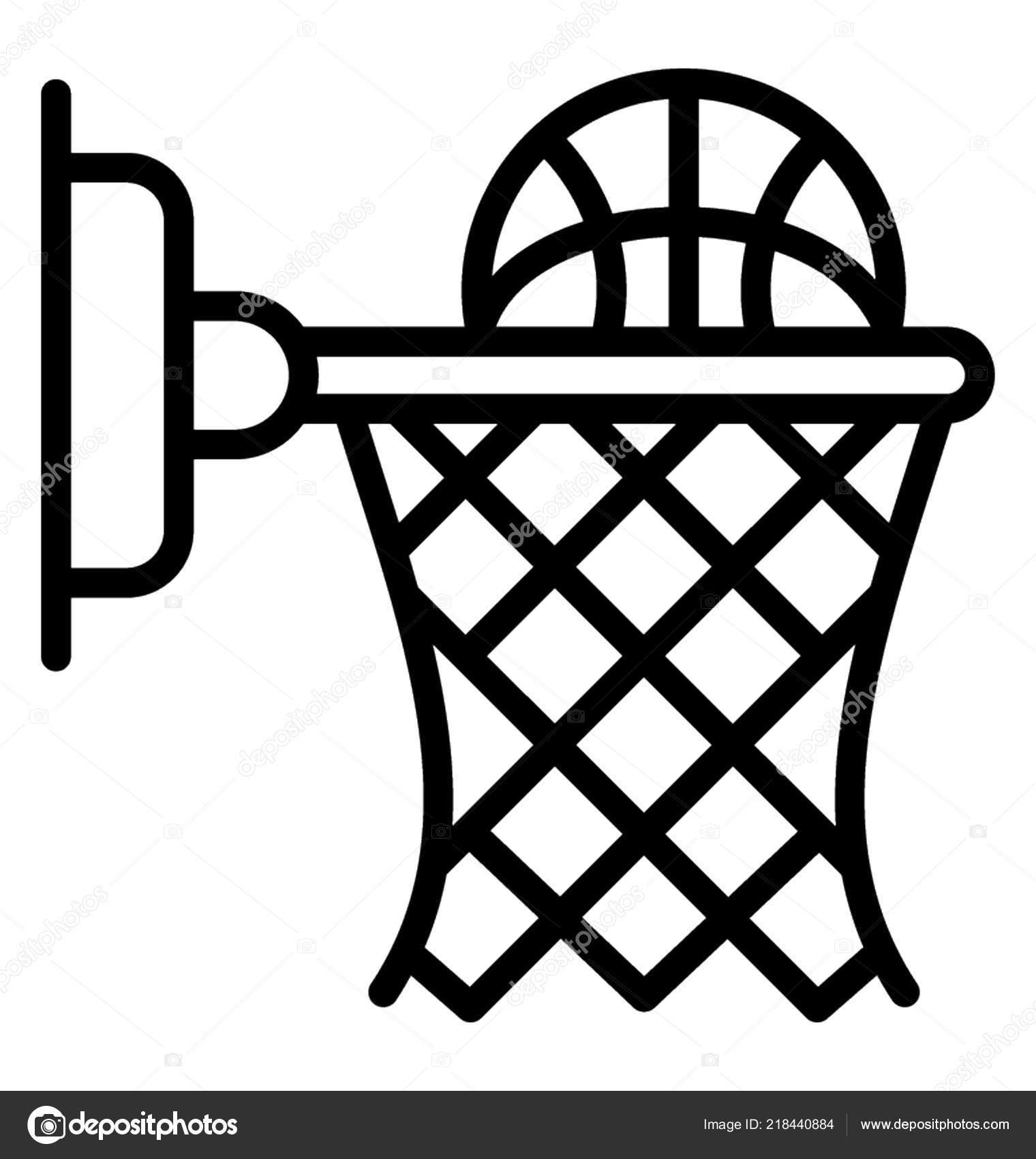 Basketball Hoop Net Basketball Stock Vector Image by ©prosymbols #218440884