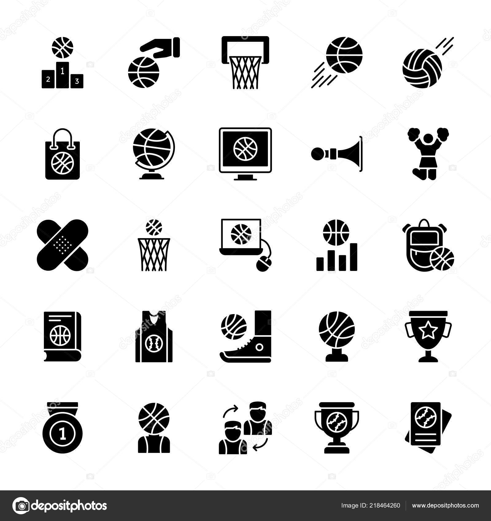 Gaming Glyph Vector Icons Stock Vector by ©prosymbols 218464260