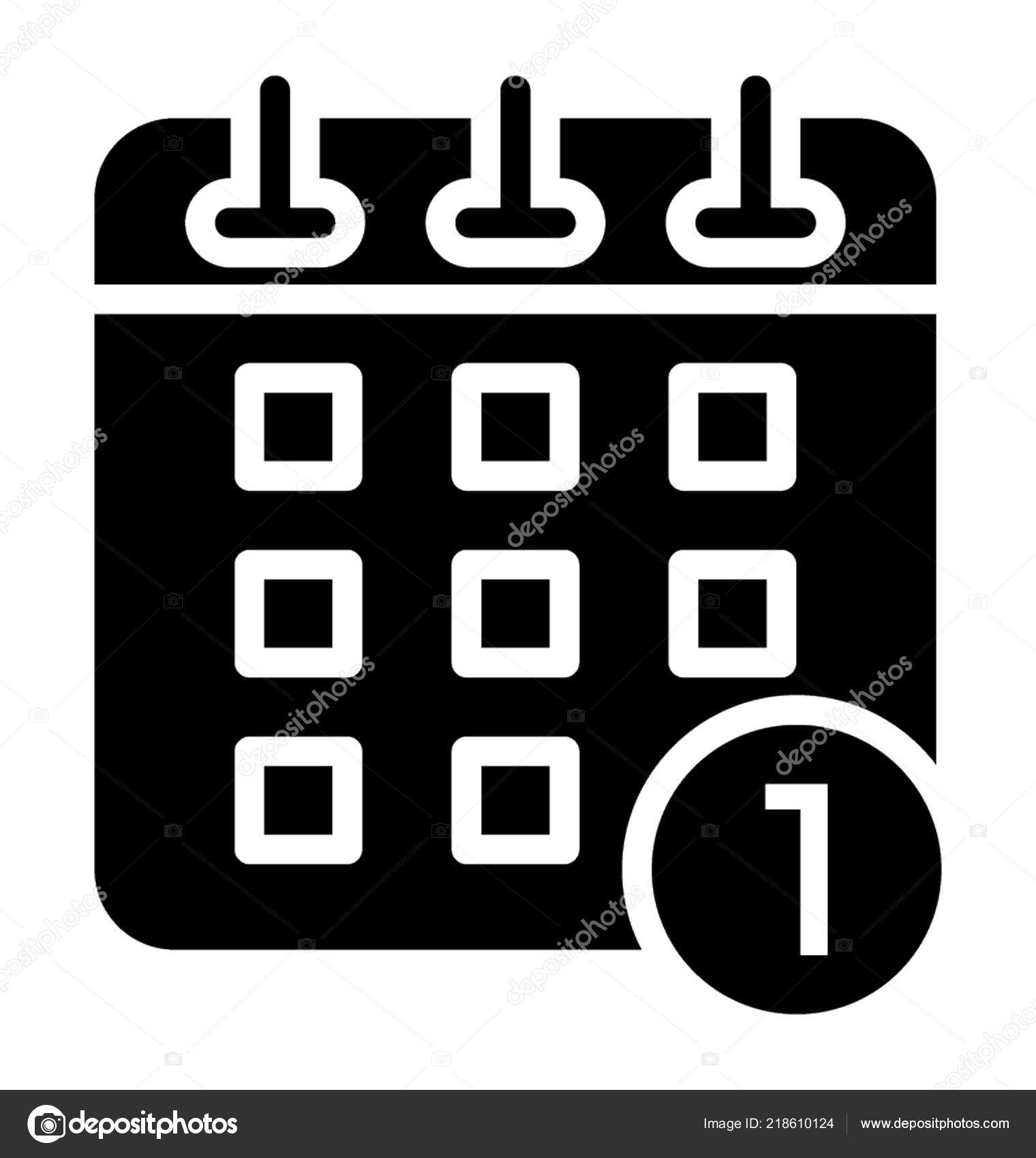 Calendario Con Fecha Concepto Calendario Vector de stock #218610124 de ...