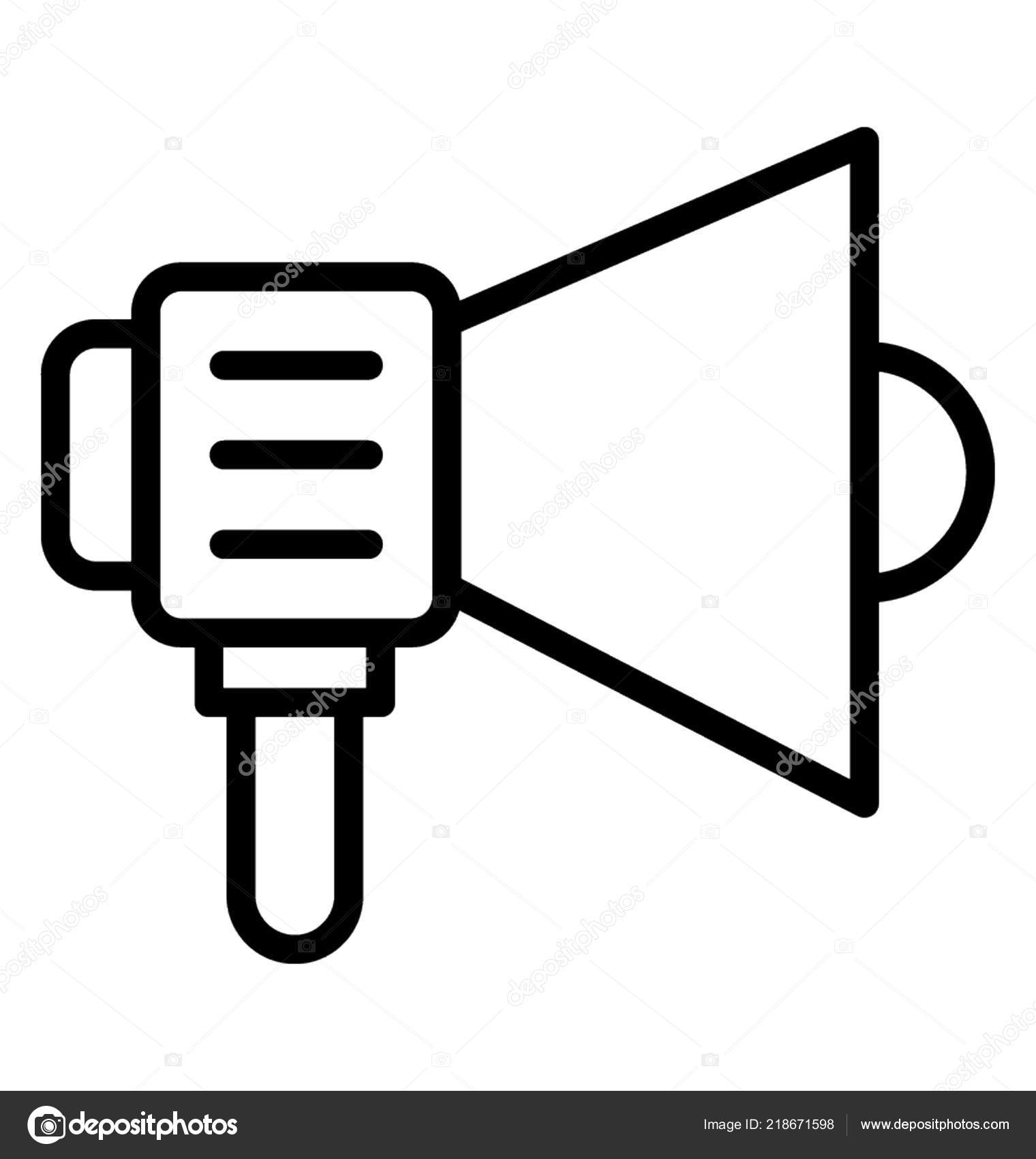 Megaphone Indicating Announcement Made Marketing Stock Vector by ...