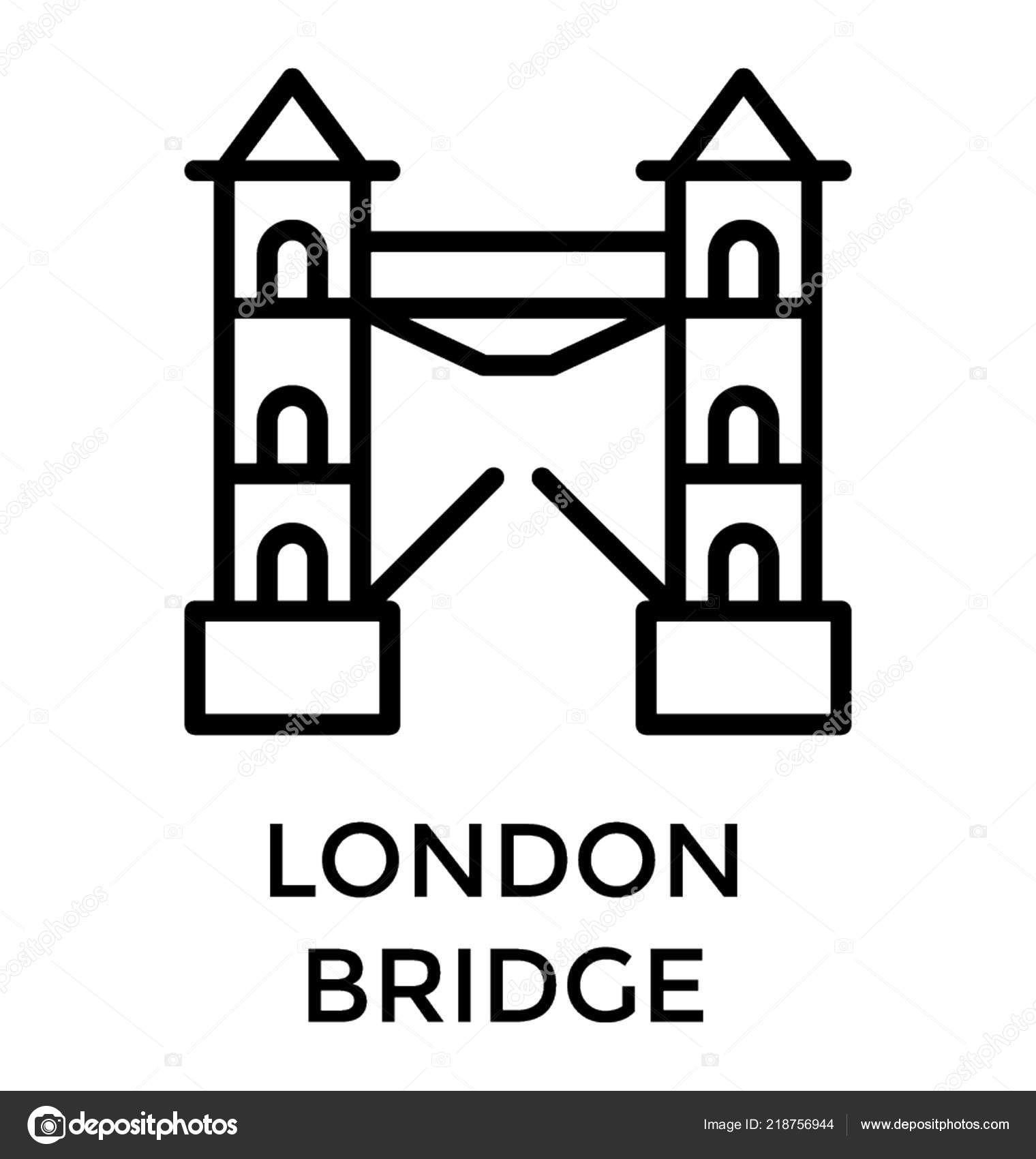 Beautiful Bridge London Known Tower Bridge Stock Vector By ©prosymbols
