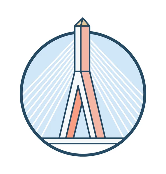 Zakim Bridge Icon Vector Stock Vector Image by ©secon #211032014
