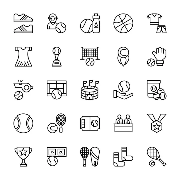 Tennis, ping pong and badminton icons Stock Vector Image by ©lapuma ...