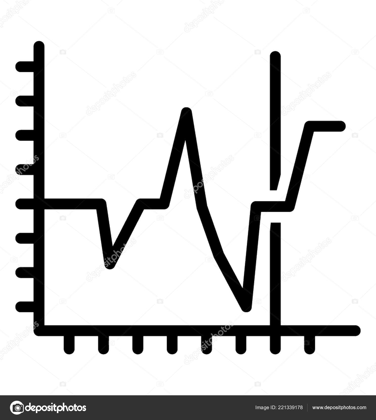 Line Graph Data Visualization Stock Vector by ©prosymbols 221339178