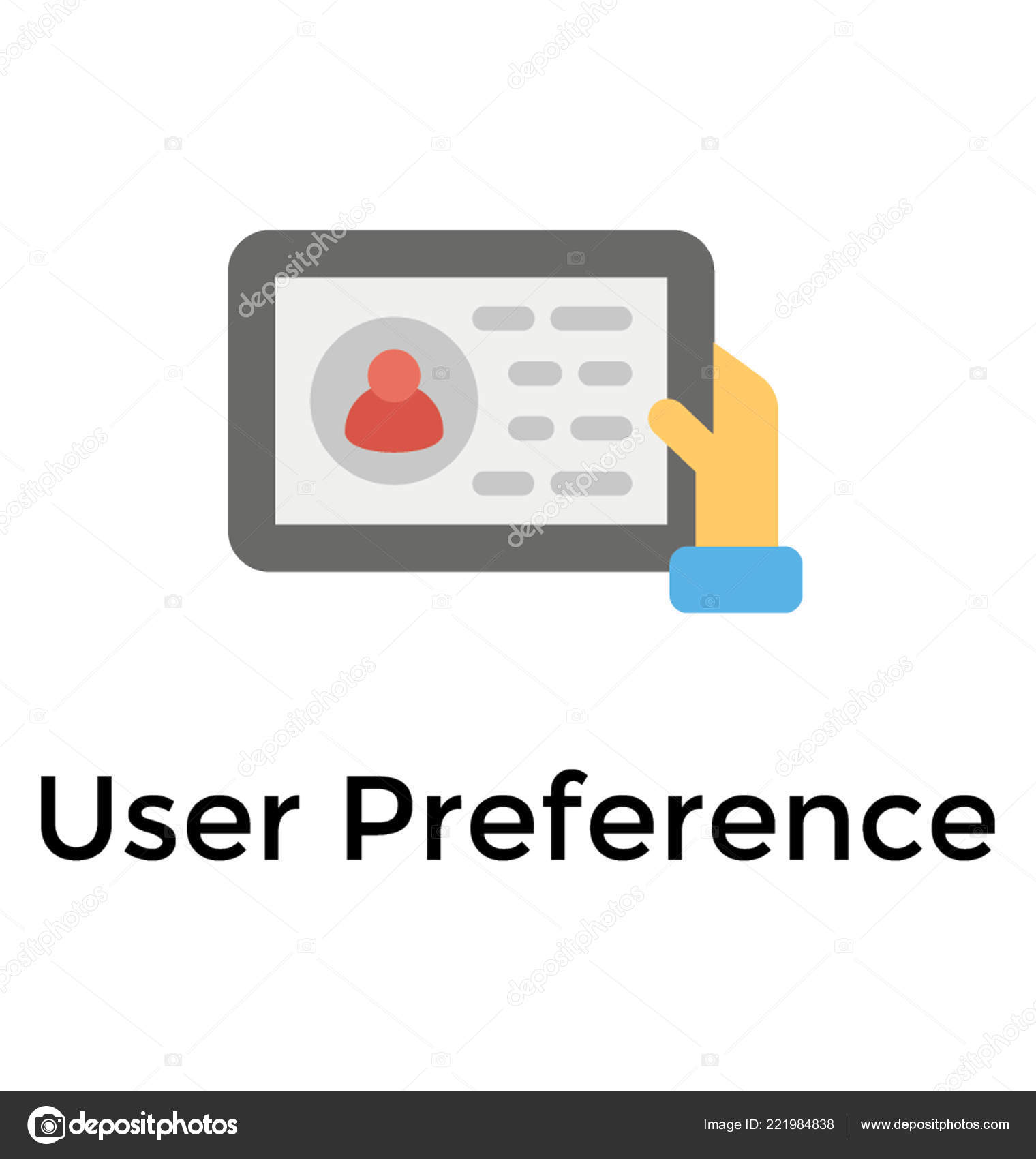 User Control Personal Account User Preference Stock Vector by ...