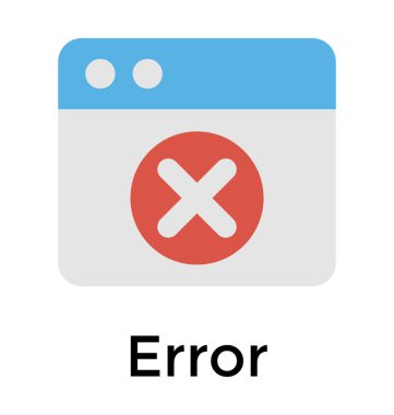 Window operating system error warning. Vector sign Stock Vector Image ...