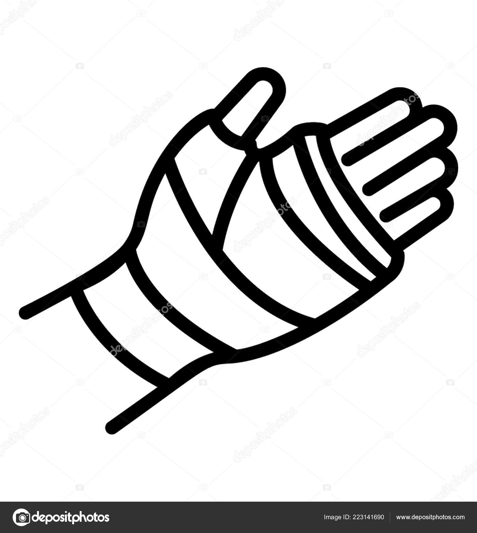 Bandaged Hand Drawing