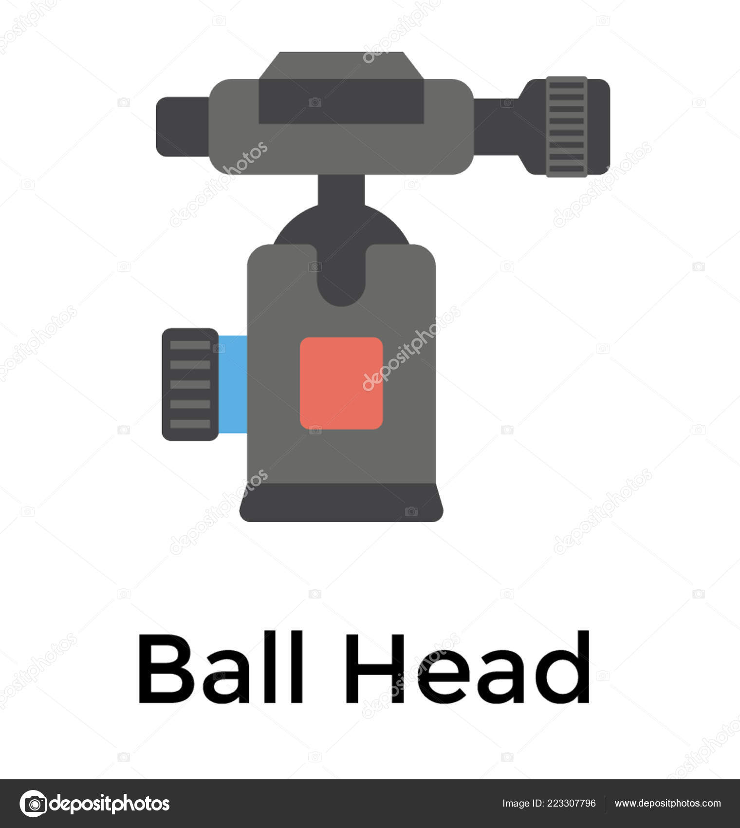 Ball Head Equipment Make Photographer Ease Rotation Stock Vector Image ...