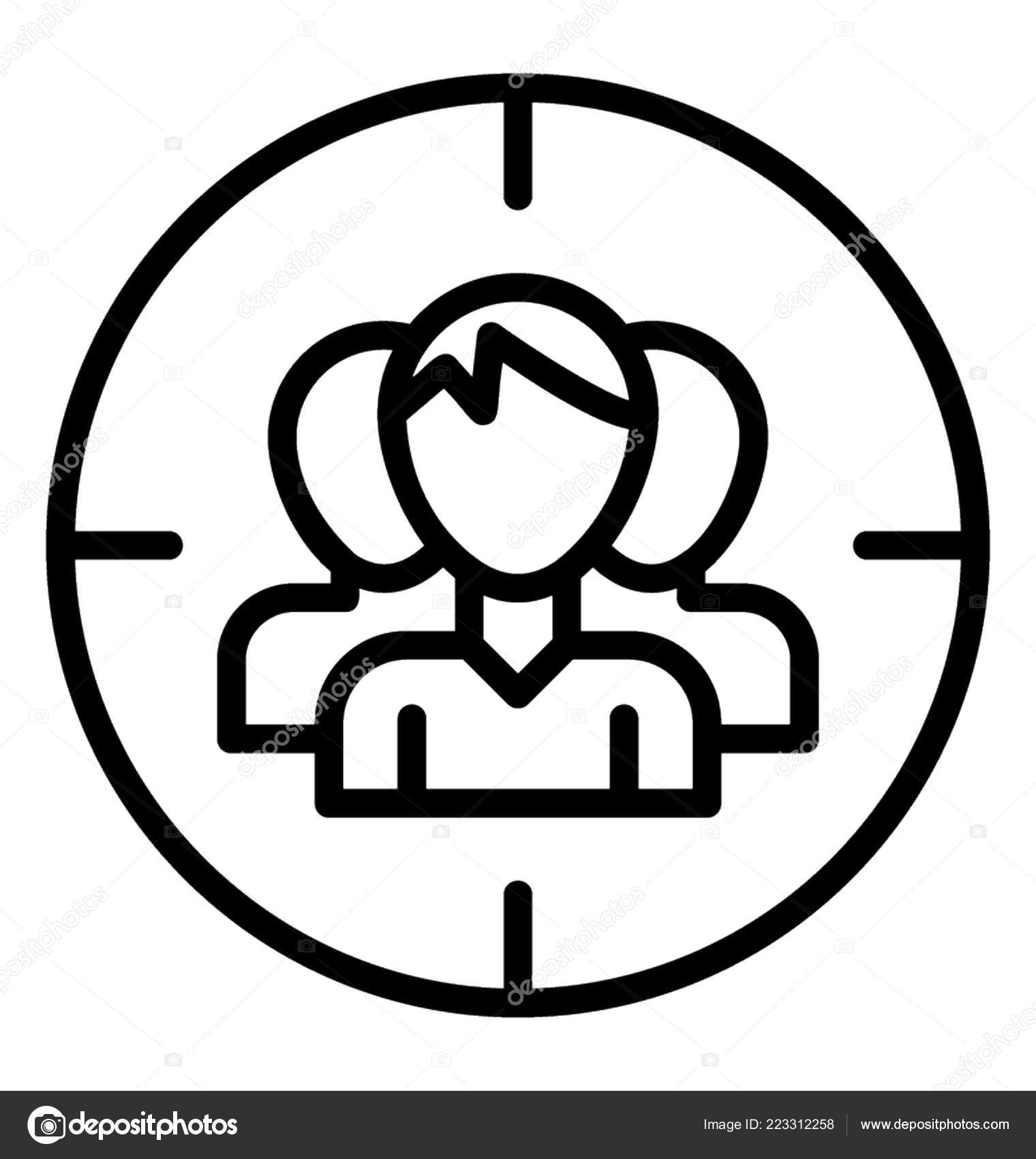 Vettoriale stockFocus Sulla Concettualizzazione Del Pubblico Dell'icona ...