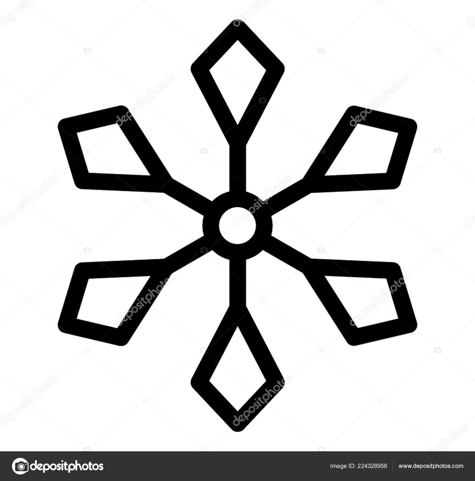 Hexagon Snowflake Symbol