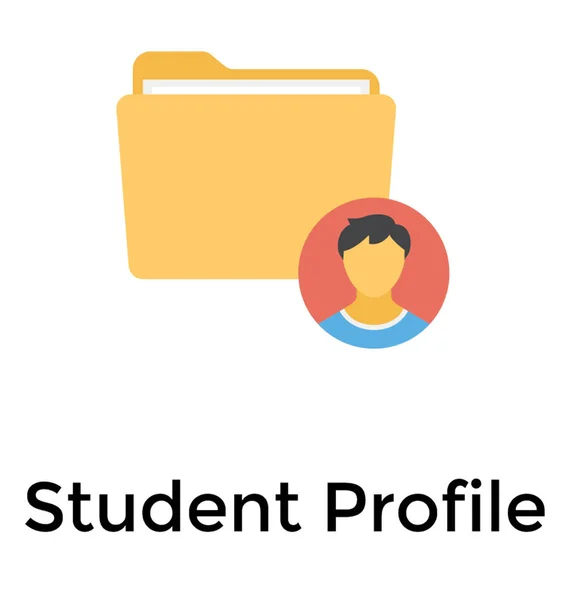 Perfil del estudiante imágenes de stock de arte vectorial | Depositphotos