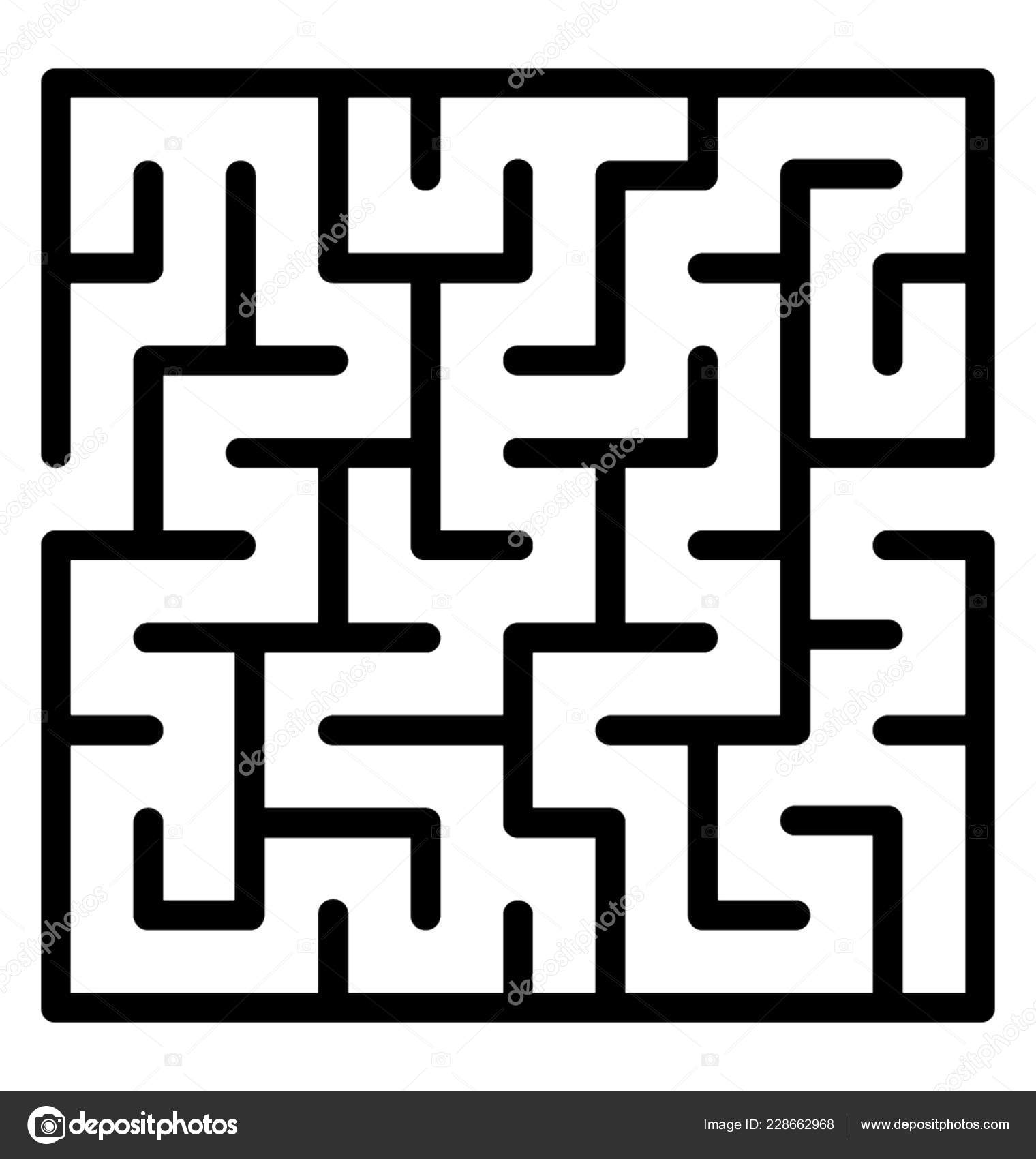 Line Icon Maze Labyrinth Design Stock Vector Image by ©prosymbols ...