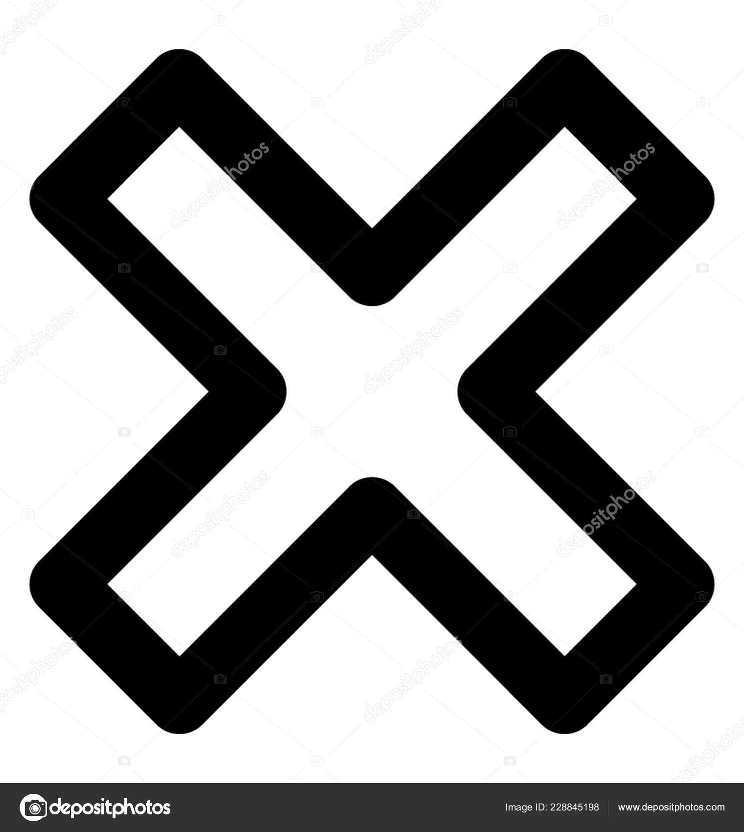 Cross Sign Multiply Wrong Symbol Stock Vector by ©prosymbols 228845198