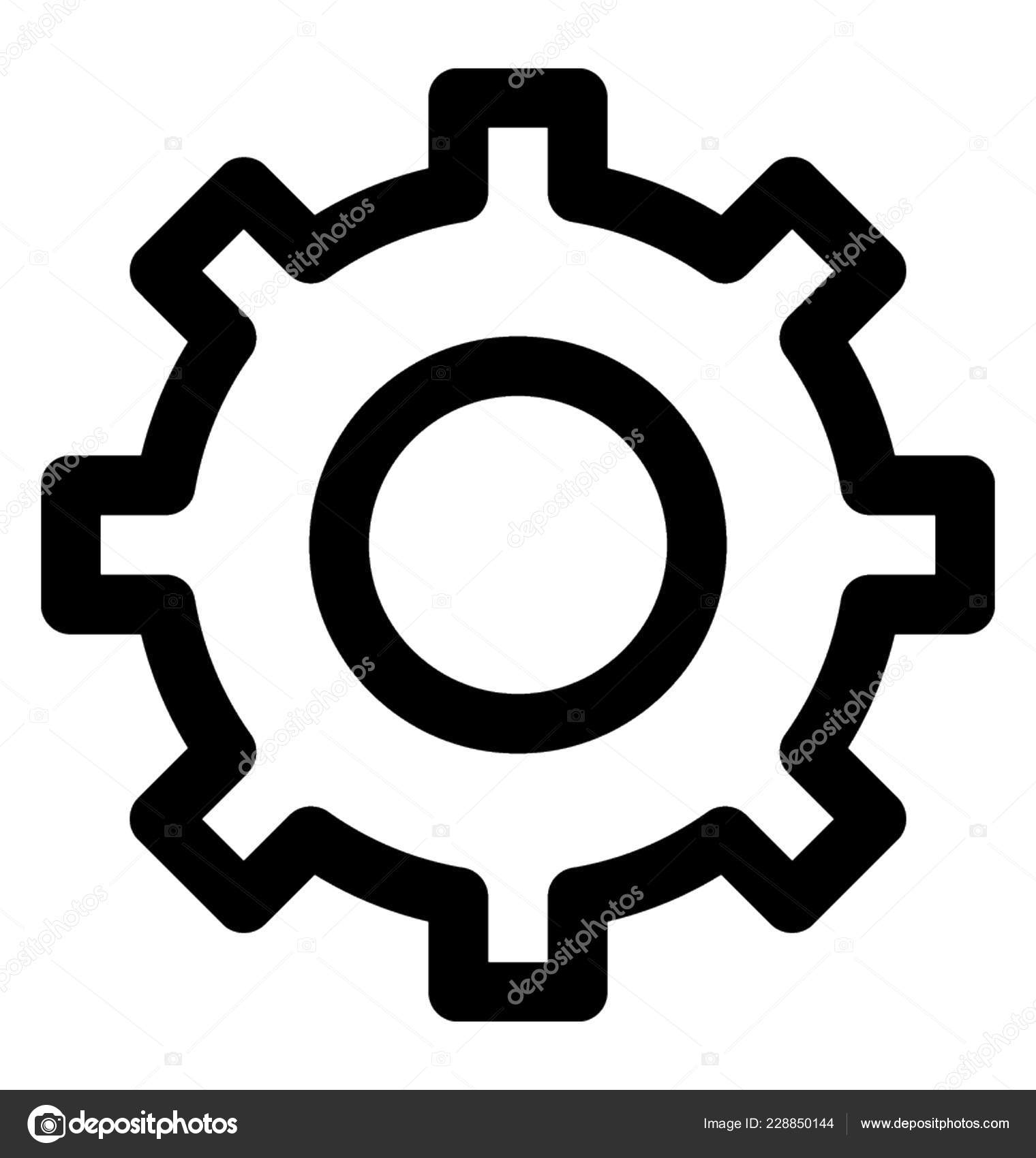 Settings Line Icon Design Stock Vector Image by ©prosymbols #228850144