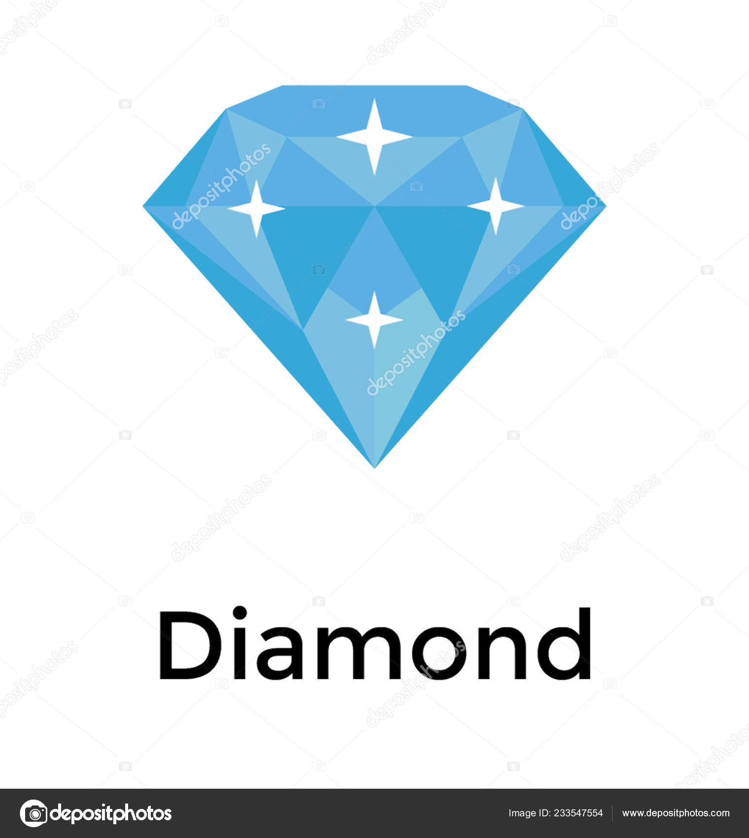 Diamond Flat Icon Design Stock Vector by ©prosymbols 233547554