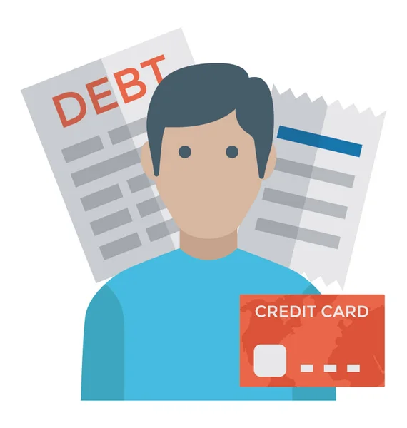 신용 카드 부채 images vectorielles, 신용 카드 부채 vecteurs libres de droits ...