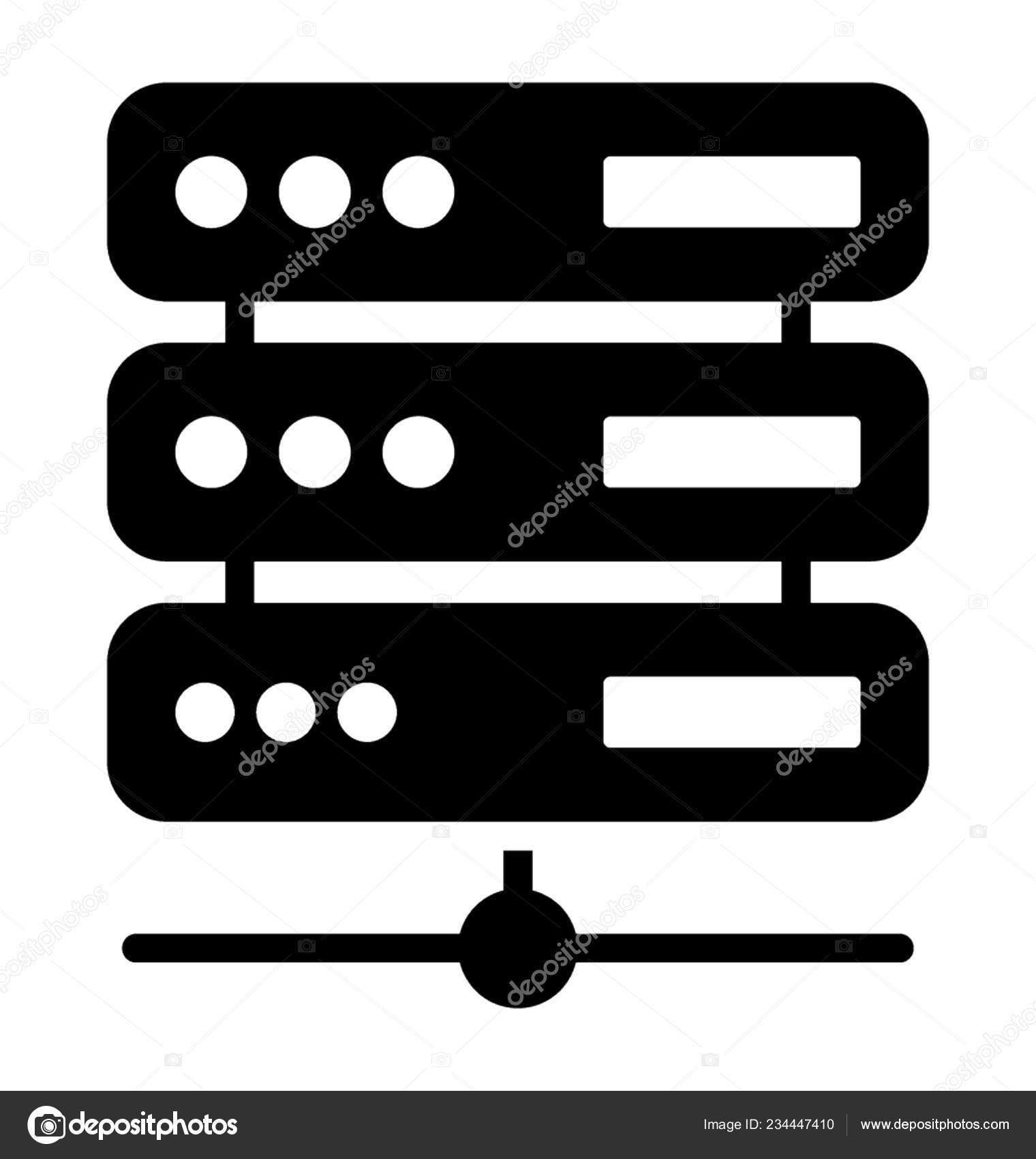 Data Storage Devices Data Server Solid Icon Stock Vector by ©prosymbols ...