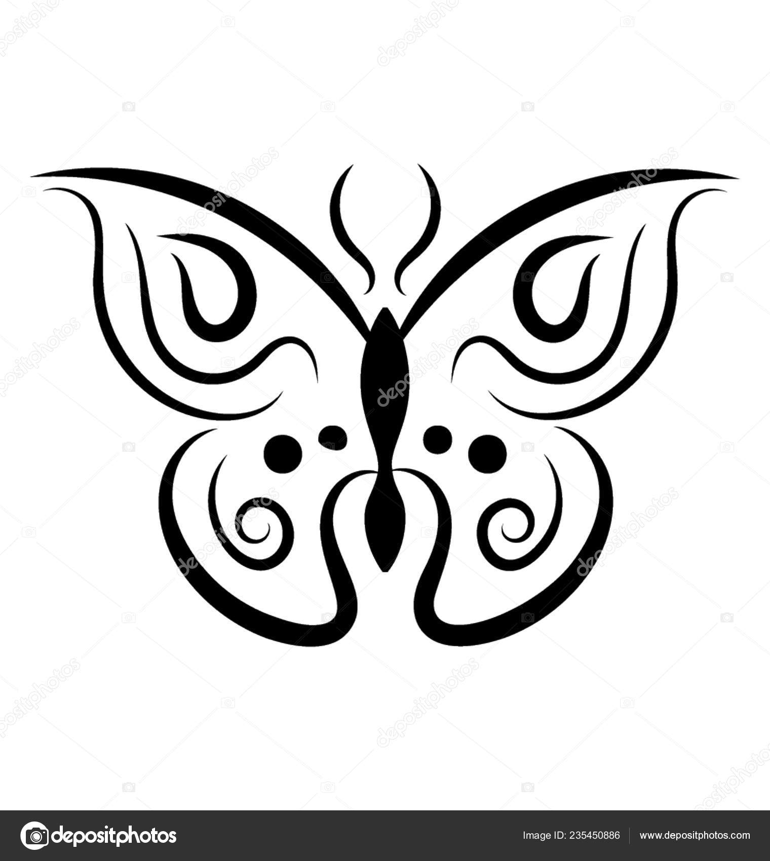 Butterfly Shape Icon Design Stock Vector Image by ©prosymbols #235450886