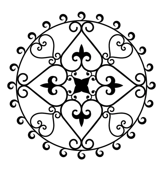 Calligraphic Element Also Known Embroidery Design Stock Vector Image by ...