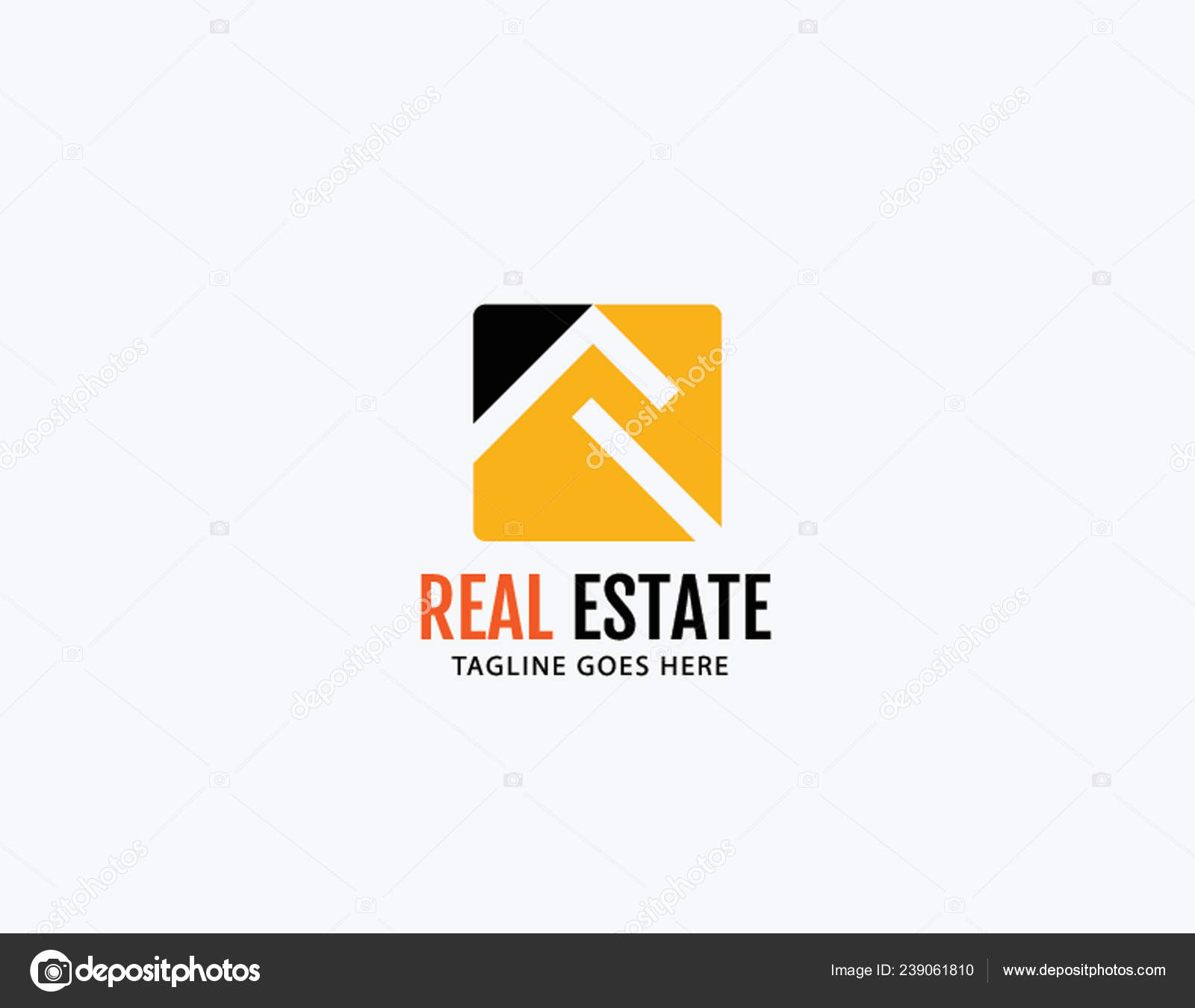 Real Estate Symbol Logo Design Stock Vector by ©prosymbols 239061810