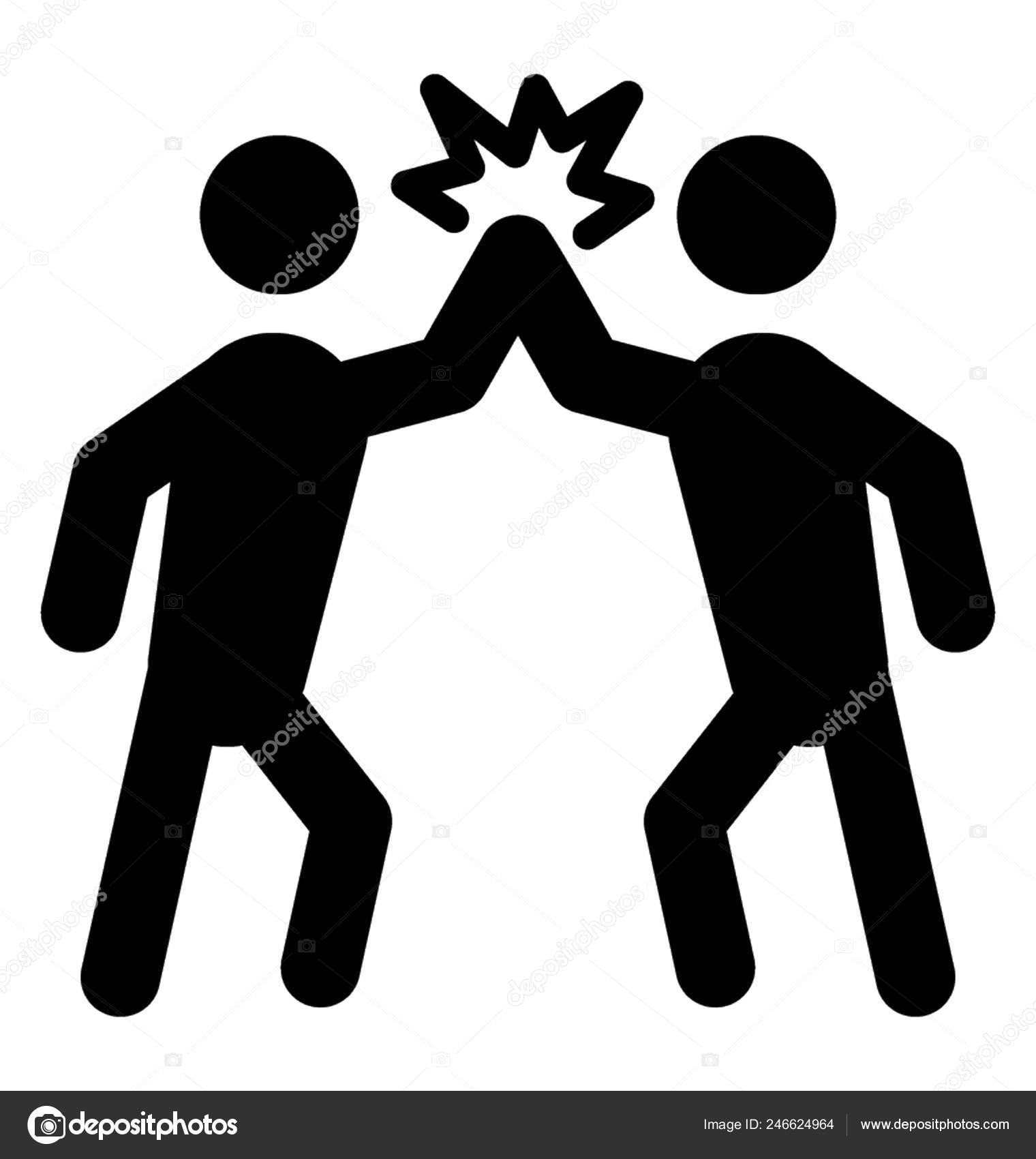 Pictogram Design Fighting Concept Stock Vector by ©prosymbols 246624964