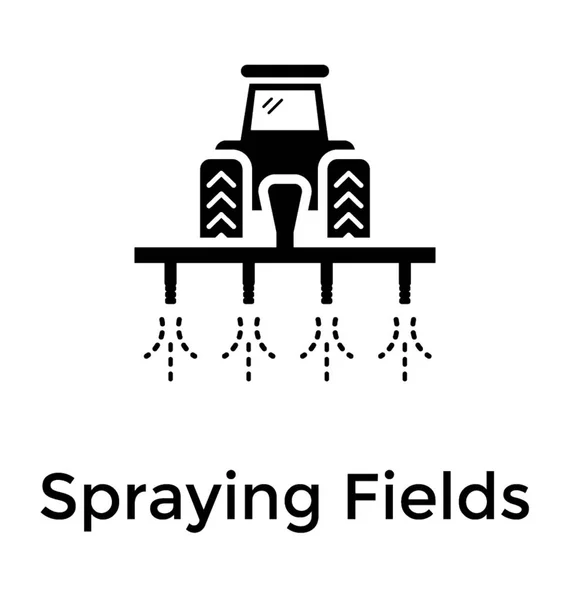 Tractor spraying vector Vector Art Stock Images | Depositphotos