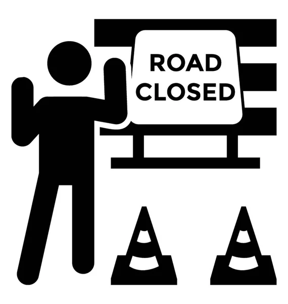 Road closure Stock Vectors, Royalty Free Road closure Illustrations ...
