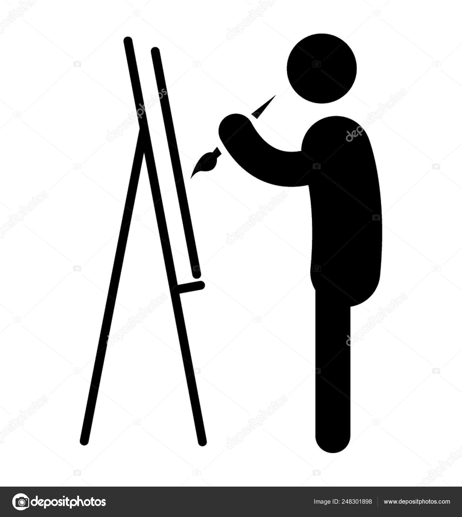 Conception Idéologique Pictogramme D'artiste Stock Vector by ...