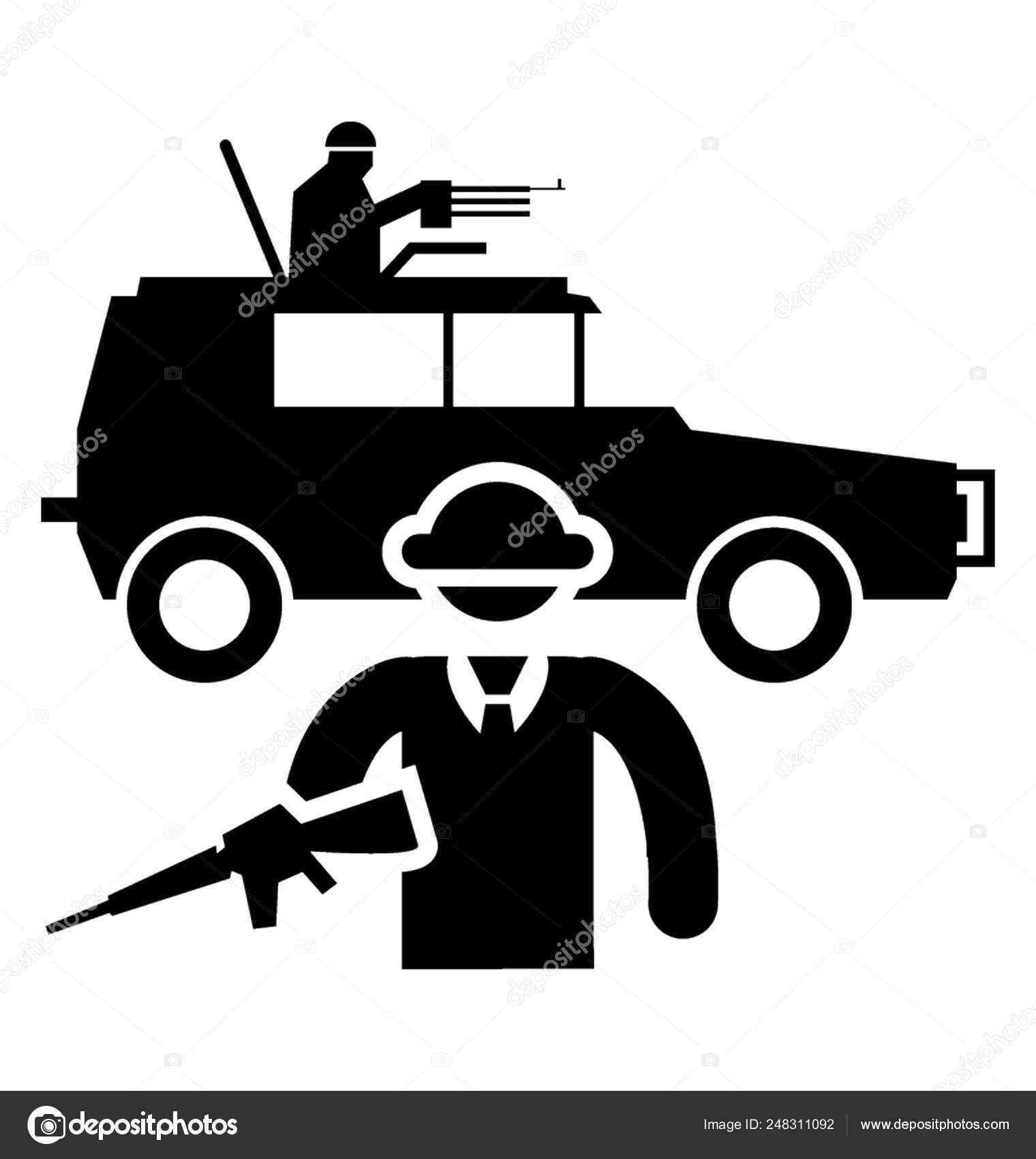 War Pictogram Ideology Design Stock Vector by ©prosymbols 248311092