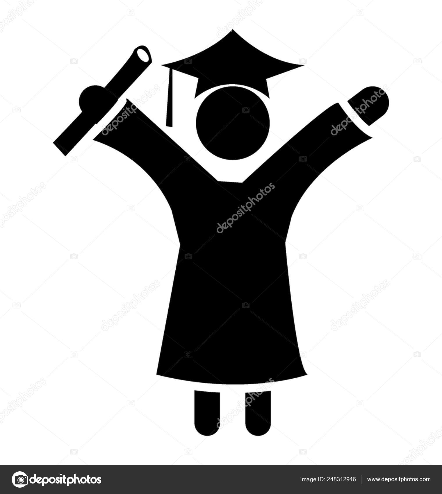 Pictogram Design Graduate Concept Stock Vector by ©prosymbols 248312946