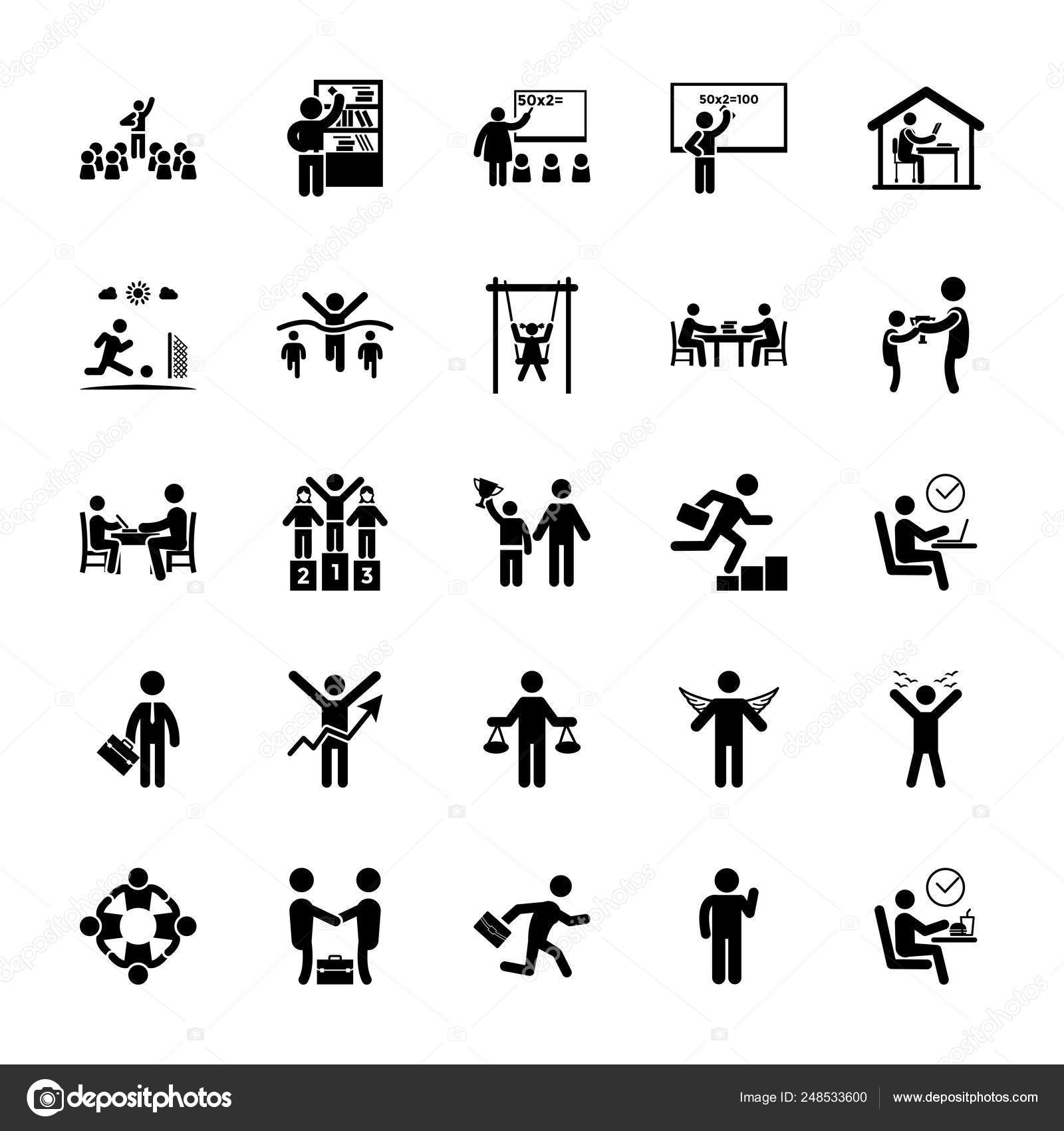 Set Business Pictograms Stock Vector by ©prosymbols 248533600