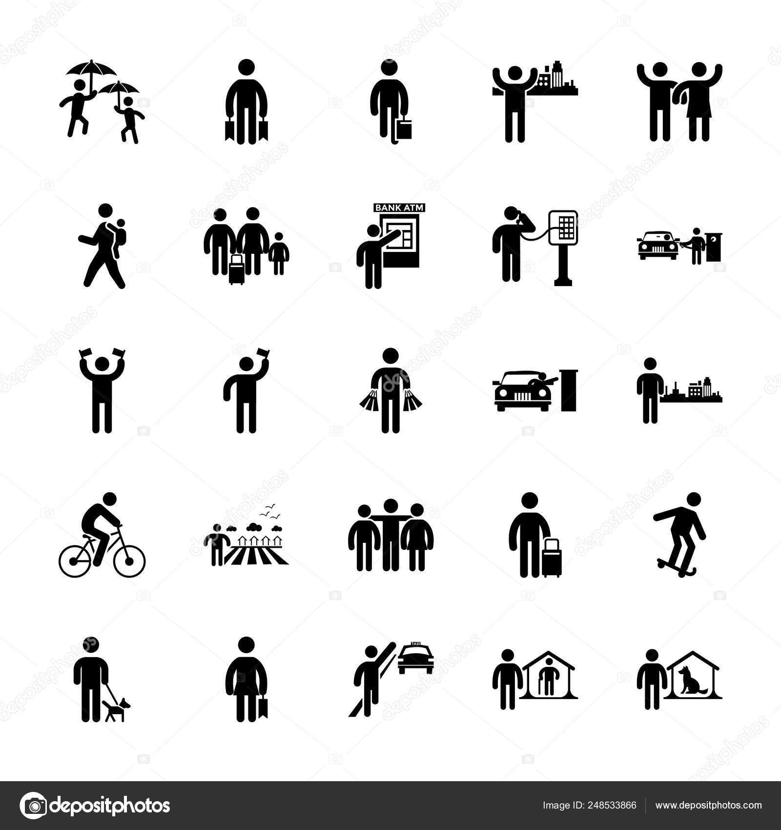 Volunteer Vector Pictogram Pack Stock Vector by ©prosymbols 248533866
