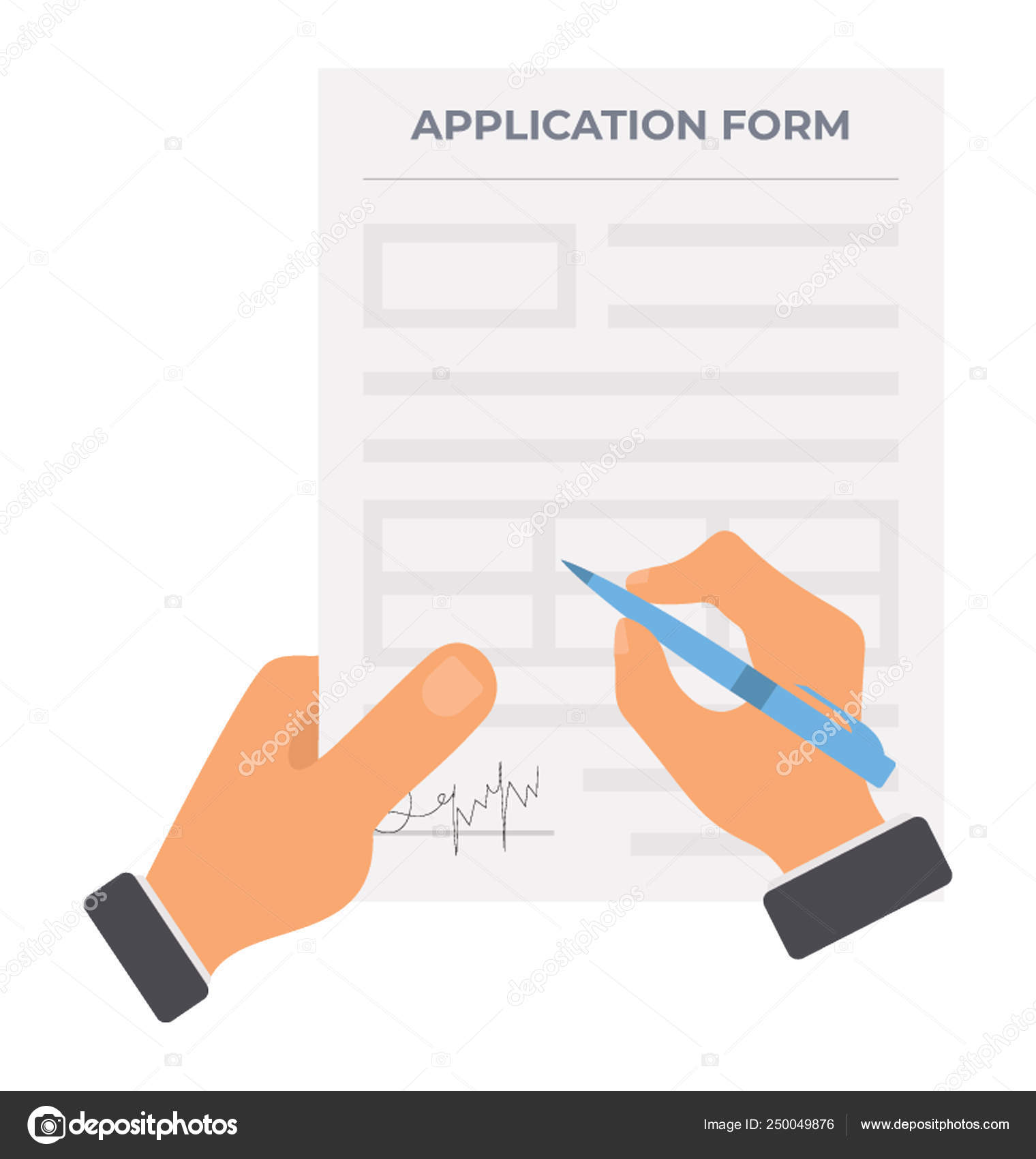 Flat Application Form Icon Vector Stock Vector by ©prosymbols 250049876