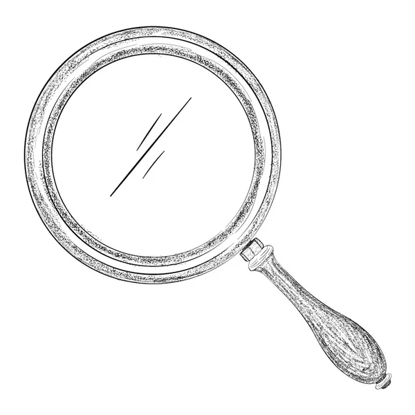 Hand drawn magnifier Vector Art Stock Images | Depositphotos