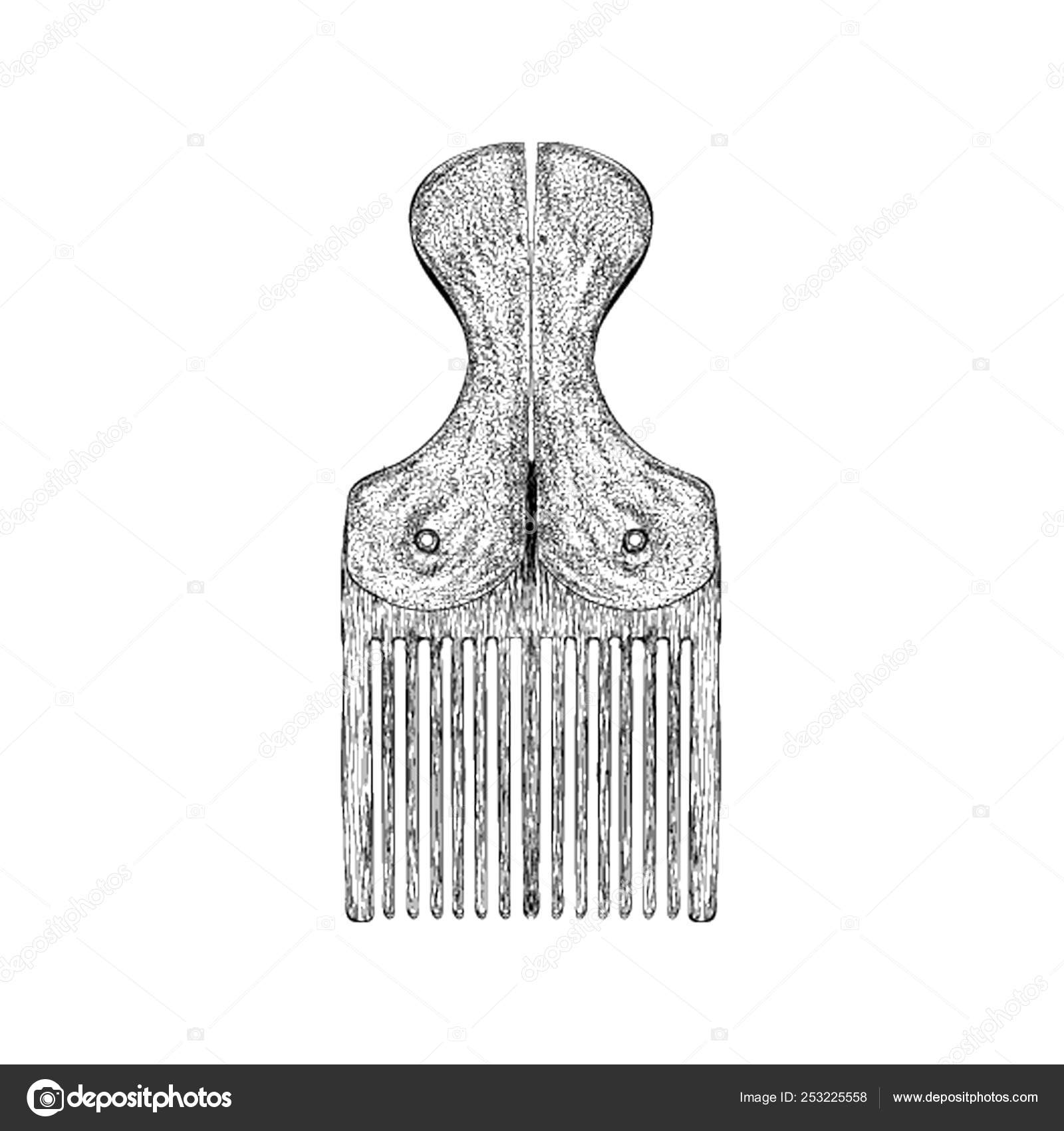 Afro Comb Vector