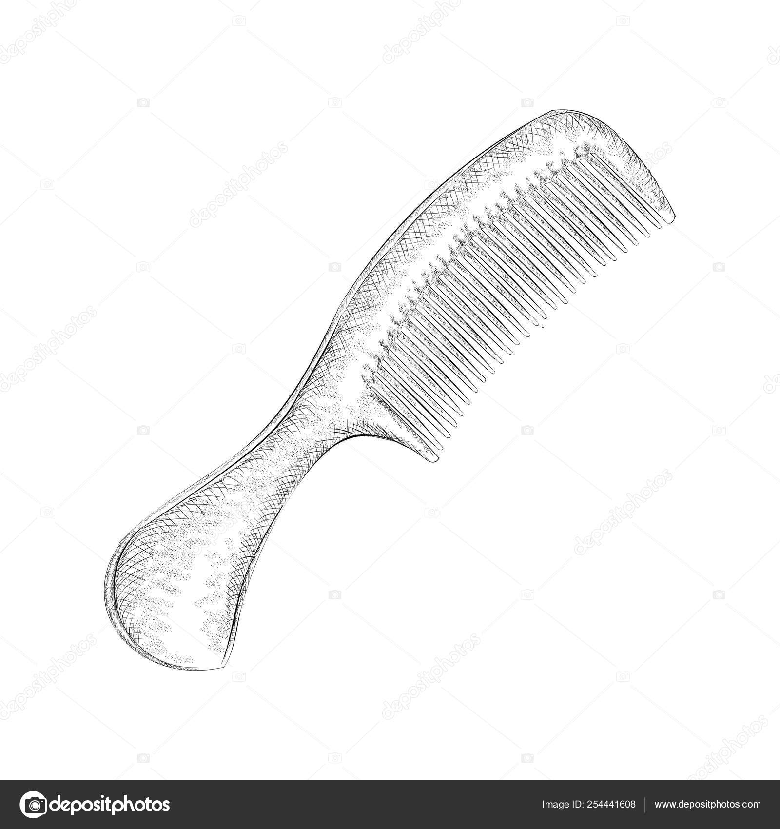 Hair Comb Drawing