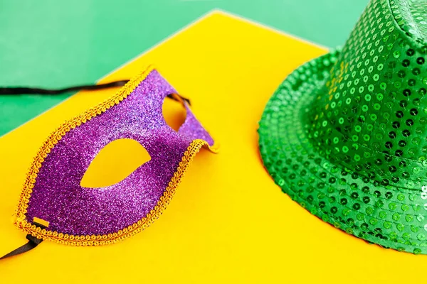 Brazilian Carnival Concept Carnival Props Color Background Stock Photo ...