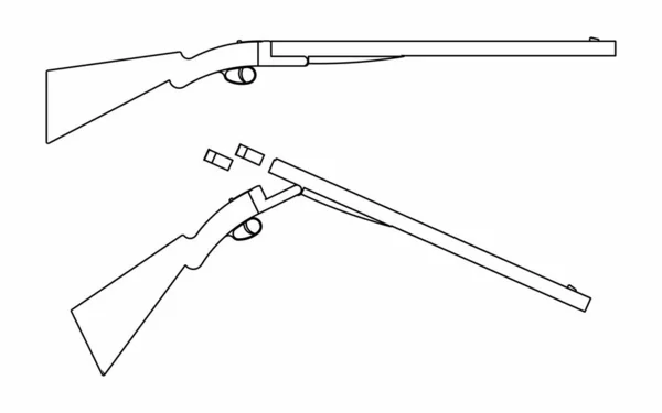 100,000 Gun line drawing Vector Images | Depositphotos