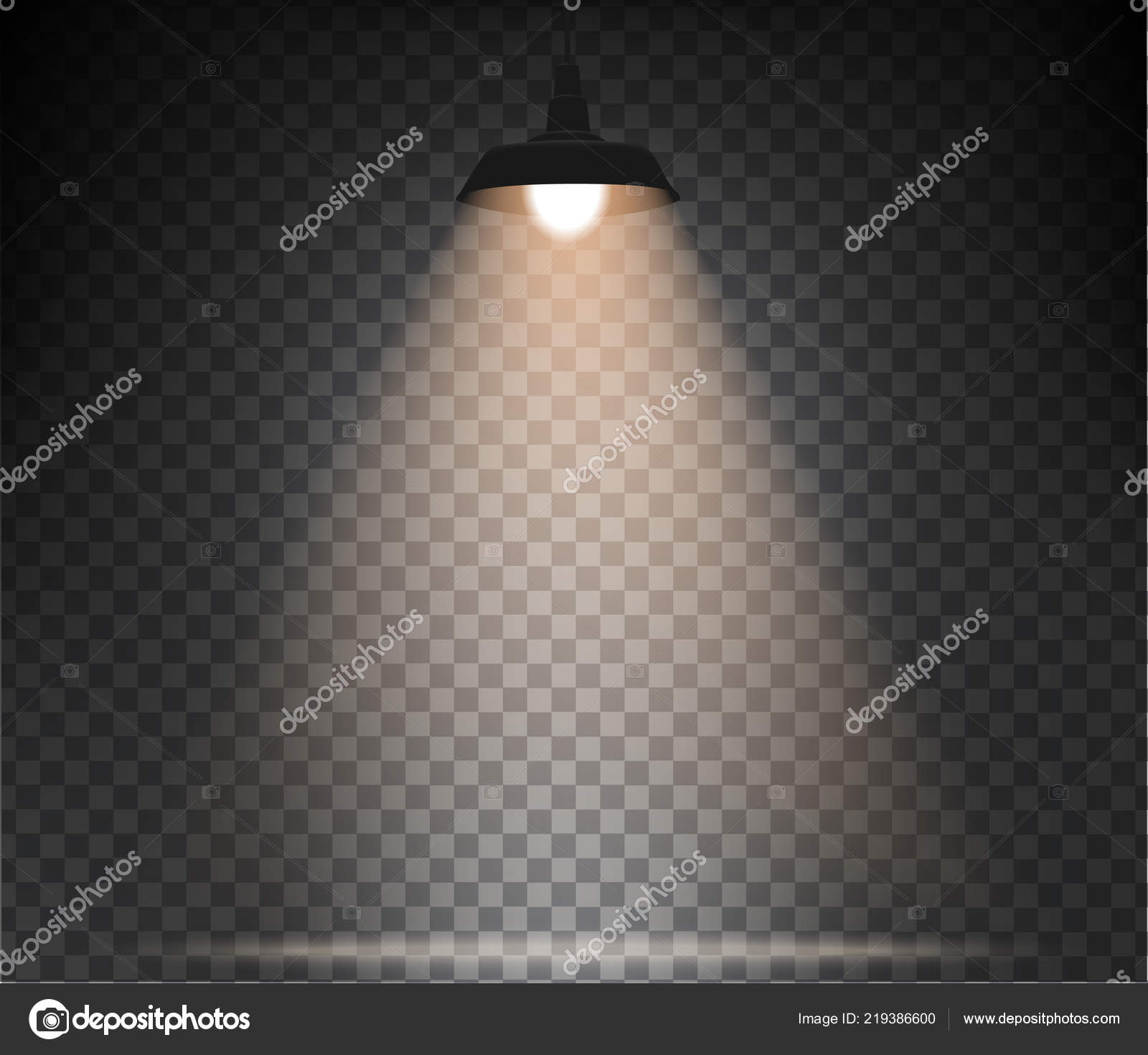 Lamp Warm Light Transparent Background Stock Vector Image by ...