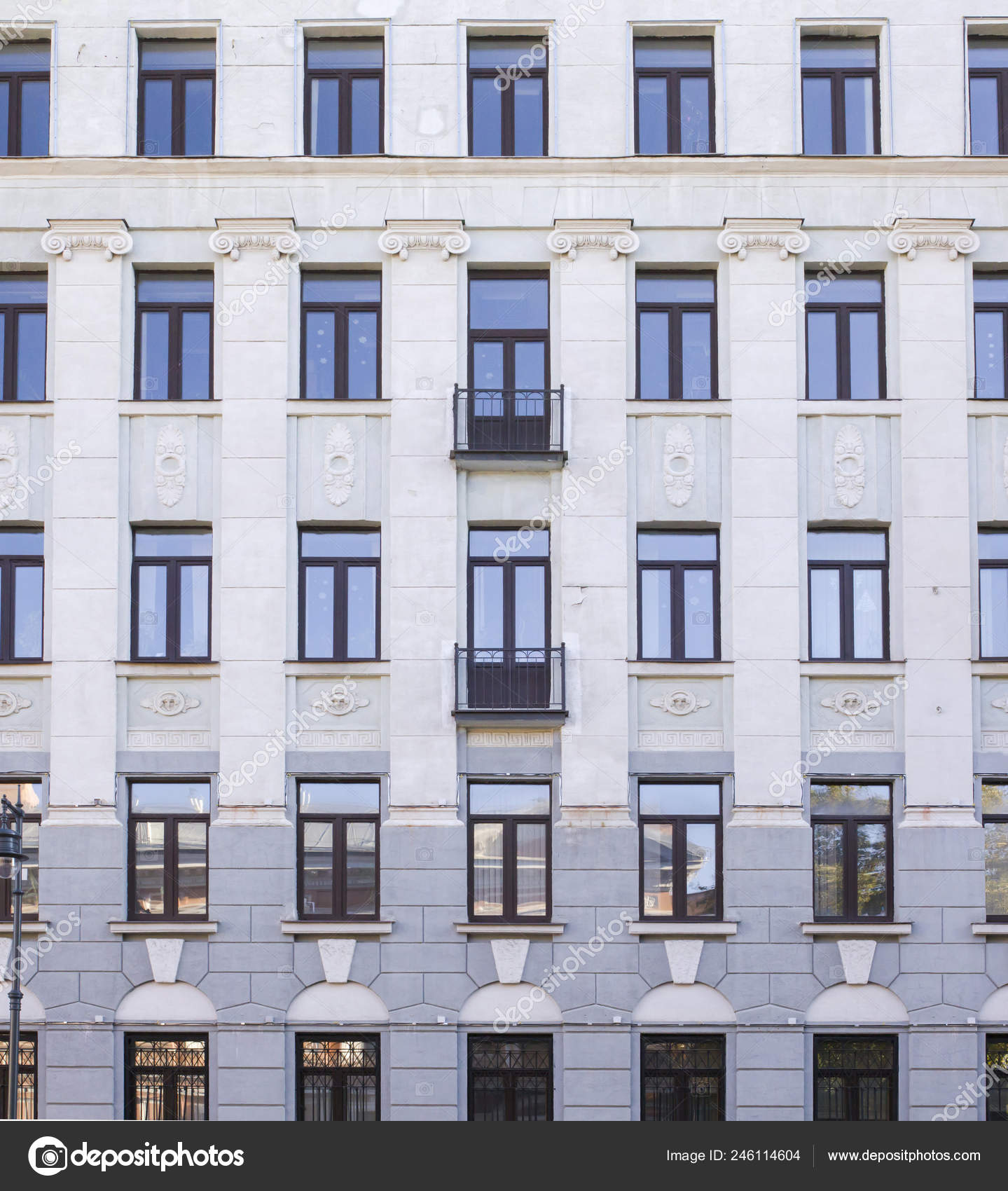 Classic Theather Building Front Texture Vintage Architecture Classical