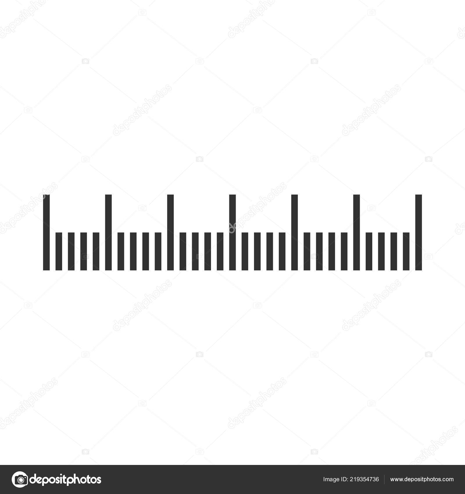 Measuring scale, markup for rulers. Vector illustration. Stock Vector ...