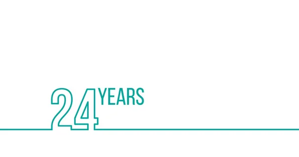 24 years anniversary Vector Art Stock Images | Depositphotos