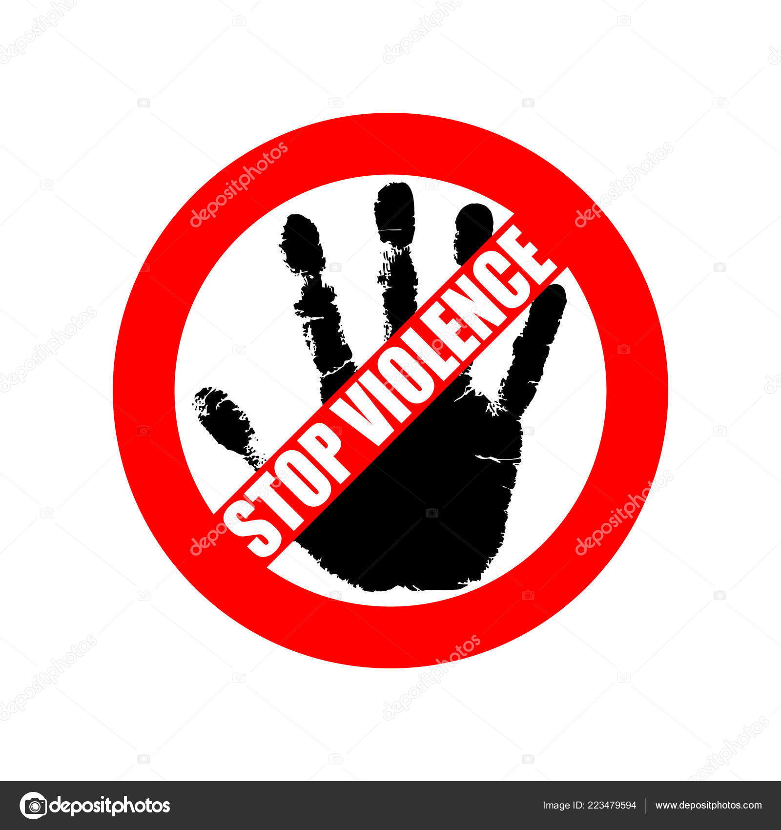 Panneau D'interdiction D'intimidation Ensemble D'affiches 1