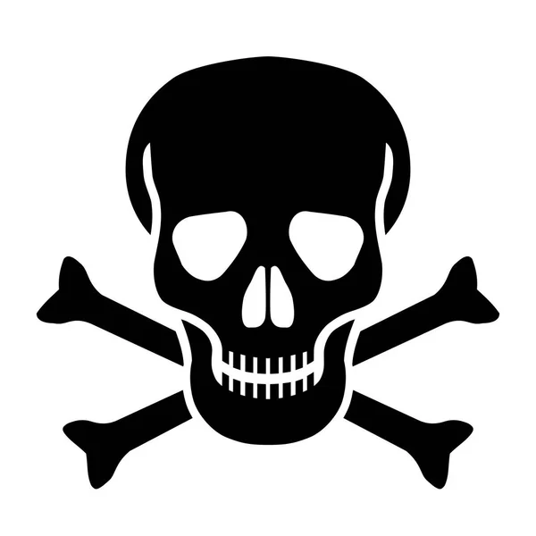 Mortal Symbol Skull Bones Isolated White Background Abstract Sign ...