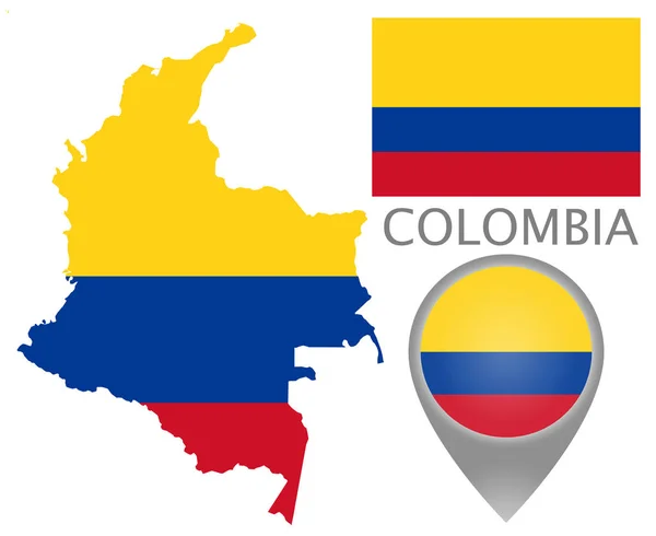 Logo mapa colombia imágenes de stock de arte vectorial | Depositphotos
